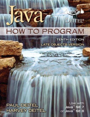 Java How To Program Late Objects Version 10th Edition Tsquality Ltd