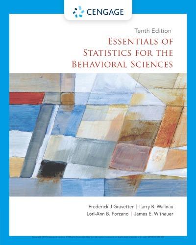 Essentials Of Statistics For The Behavioral Sciences 10Th Edition ...