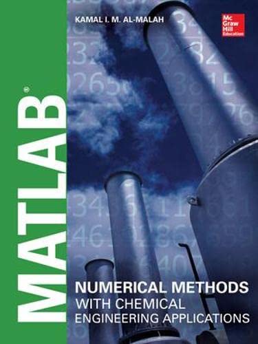 MATLAB Numerical Methods with Chemical Engineering Applications - 1st ...