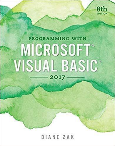 Programming With Microsoft Visual Basic 2017 8th Edition Giftsquality Ltd